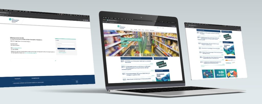 Portal Entwicklung für den Handelsverband Deutschland