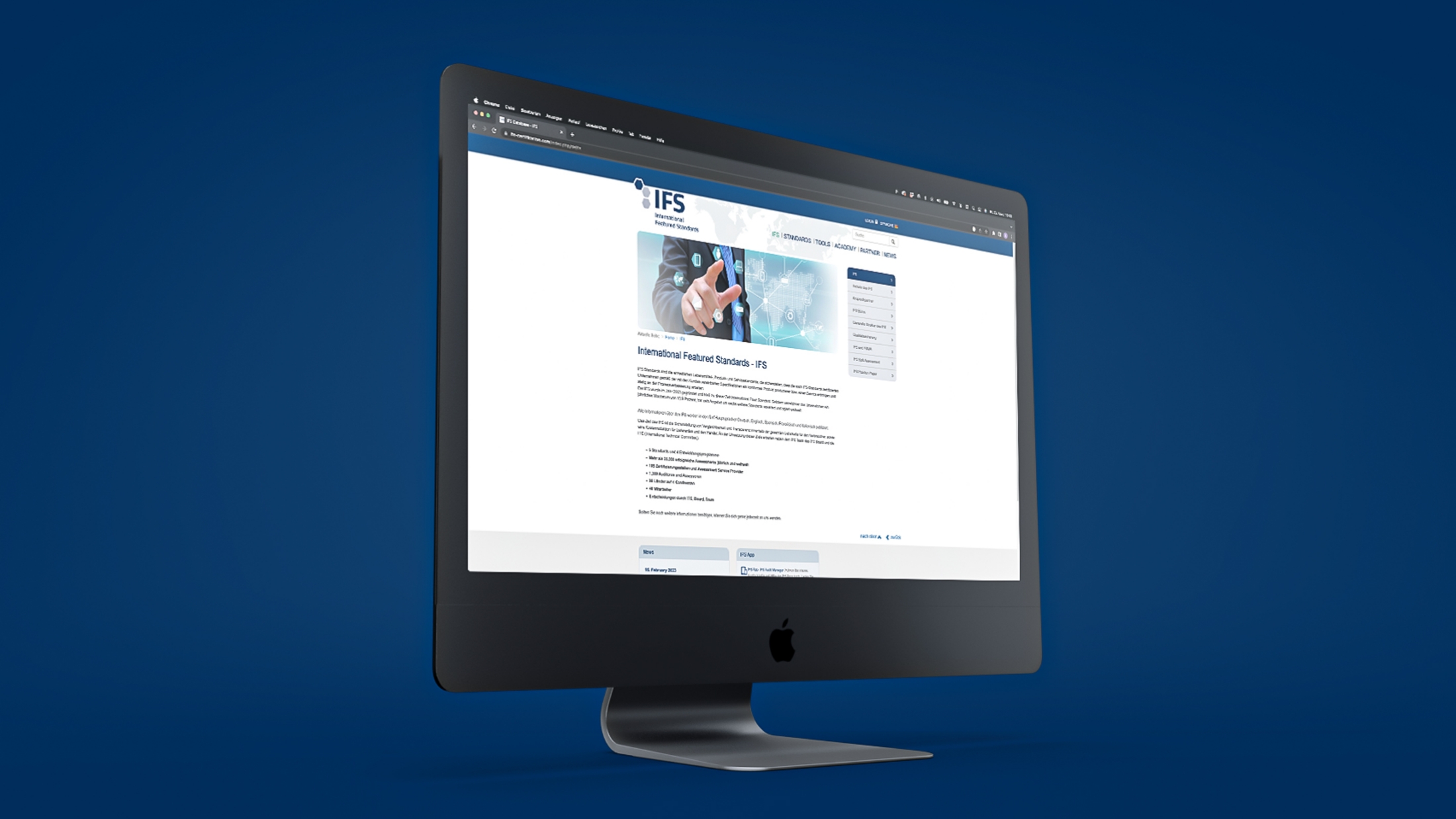 Relaunch des IFS Login Bereich für Handelshäuser
