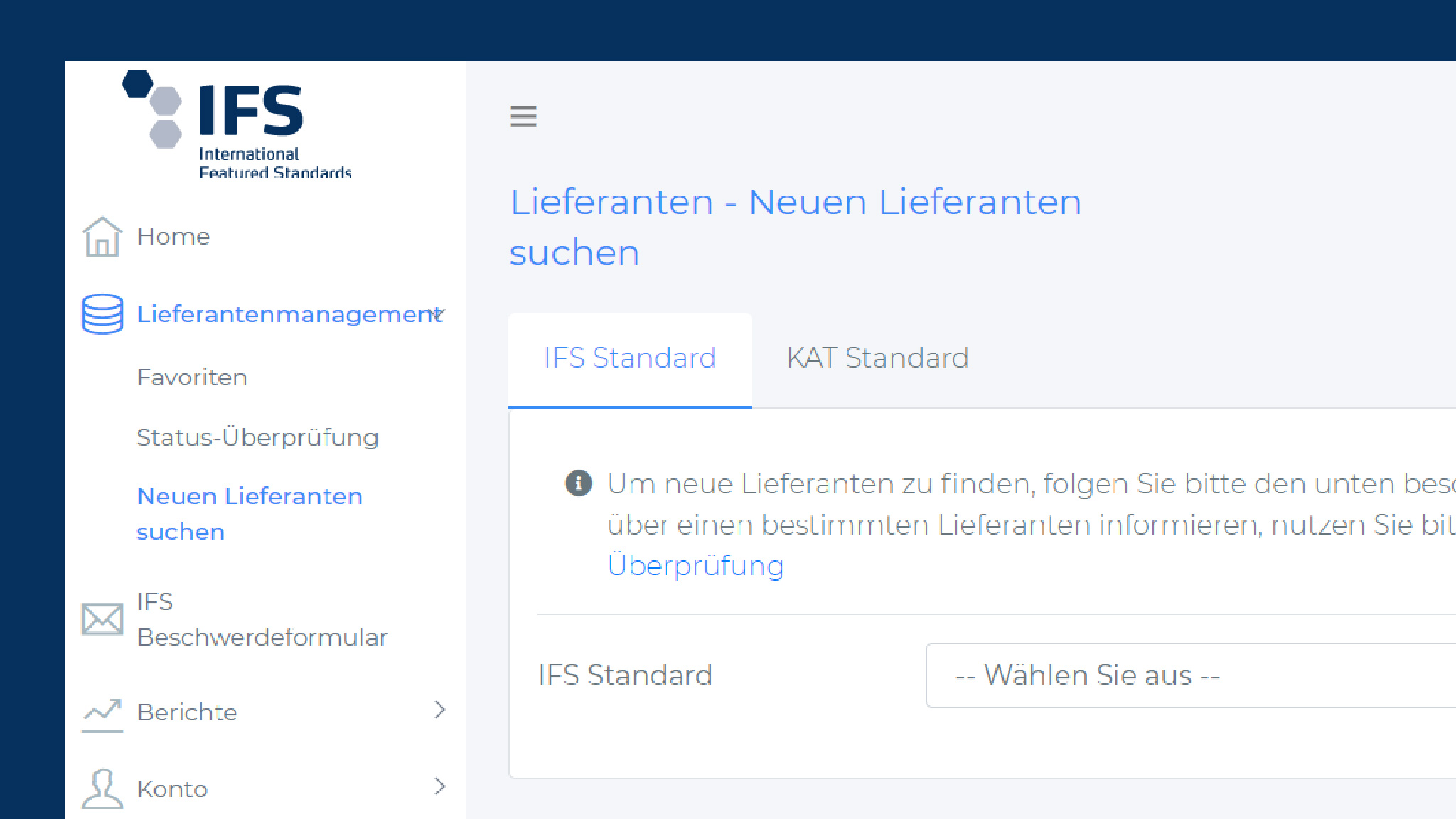 Relaunch des IFS Login Bereich für Handelshäuser